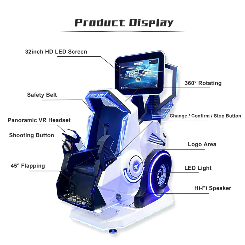 360° VR Motion Chair | Full-Rotation Haptic Gaming Seat - Vartvr